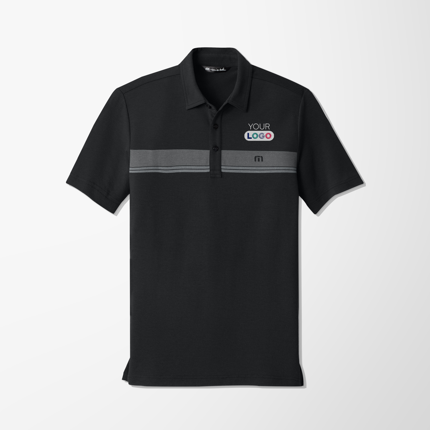 Custom TravisMathew Men's Striped Glenview Polo | Pens.com