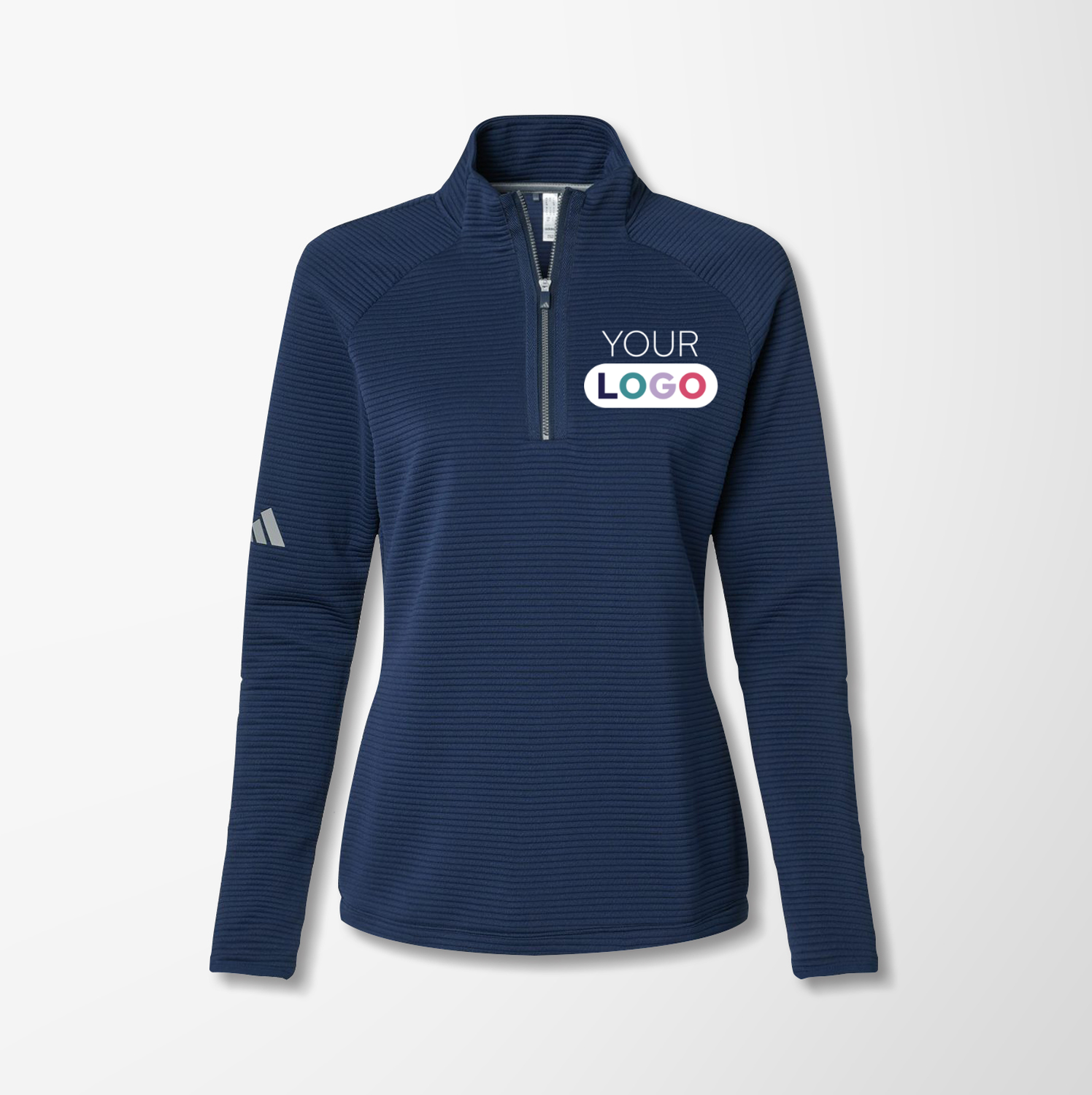 Custom adidas® Women's Quarter-Zip Spacer Pullover | Pens.com