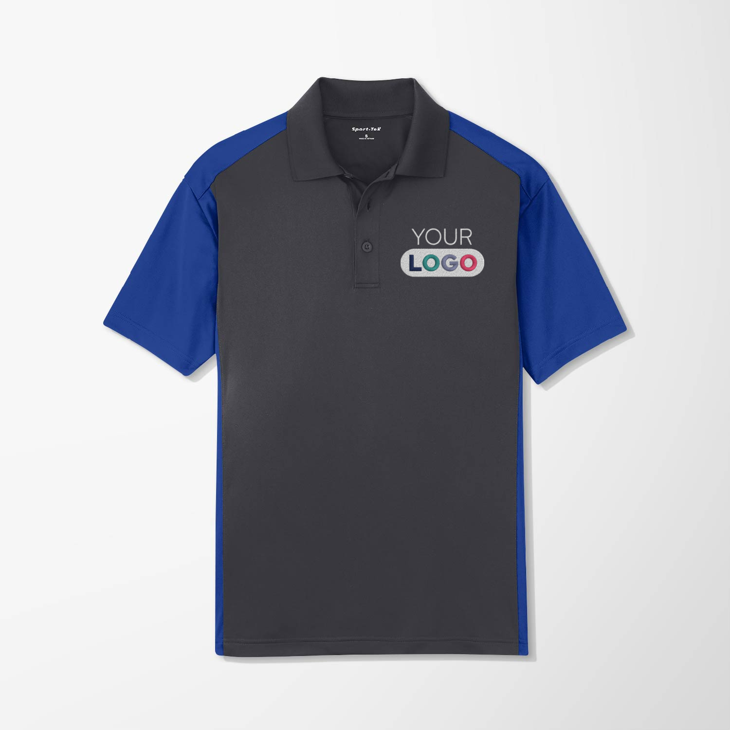 Custom Sport-Tek® Colorblock Micropique Sport-Wick® Polo | Pens.com