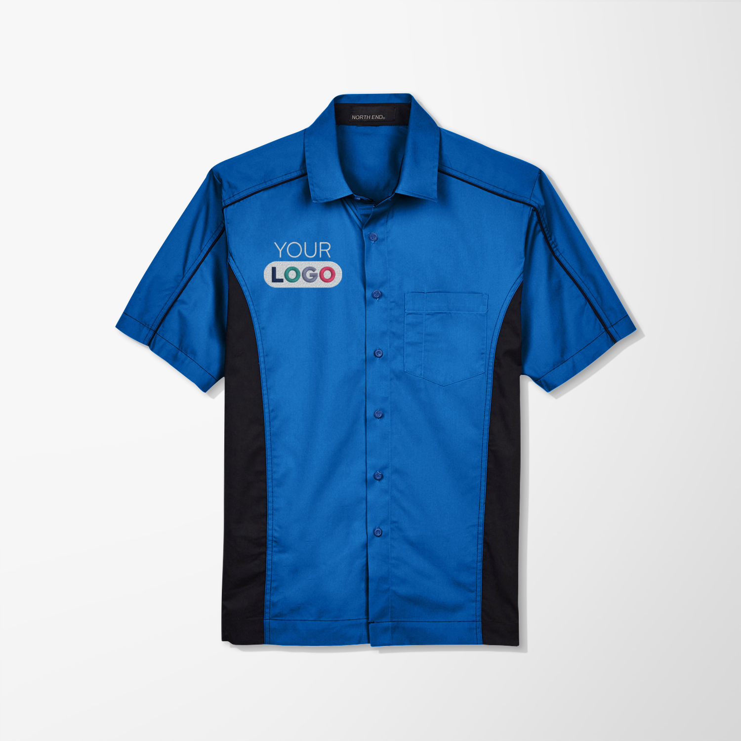 Custom North End® Men's Colorblock Twill Fuse Shirt | Pens.com