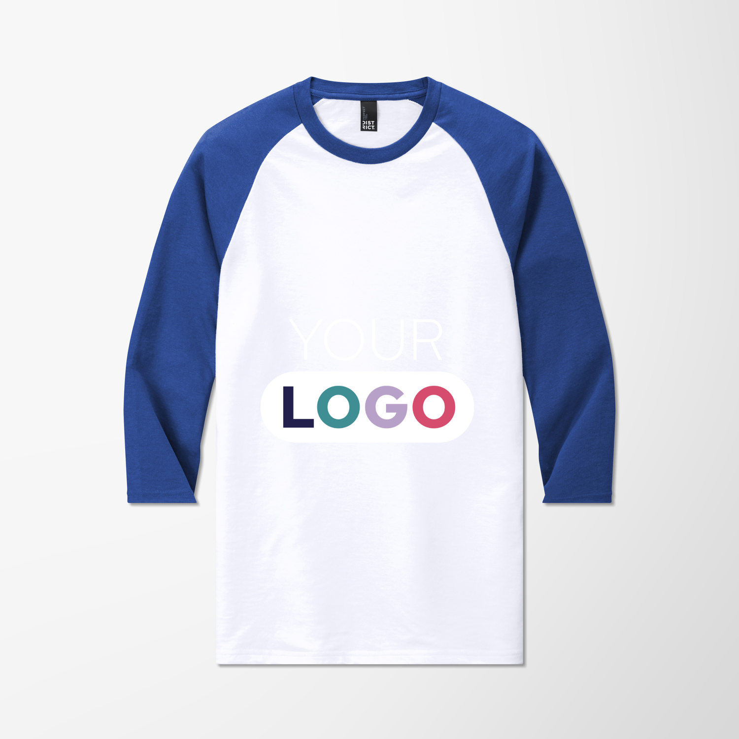 Custom District® Men's 3/4-Sleeve Raglan Perfect Tri® T-Shirt | Pens.com