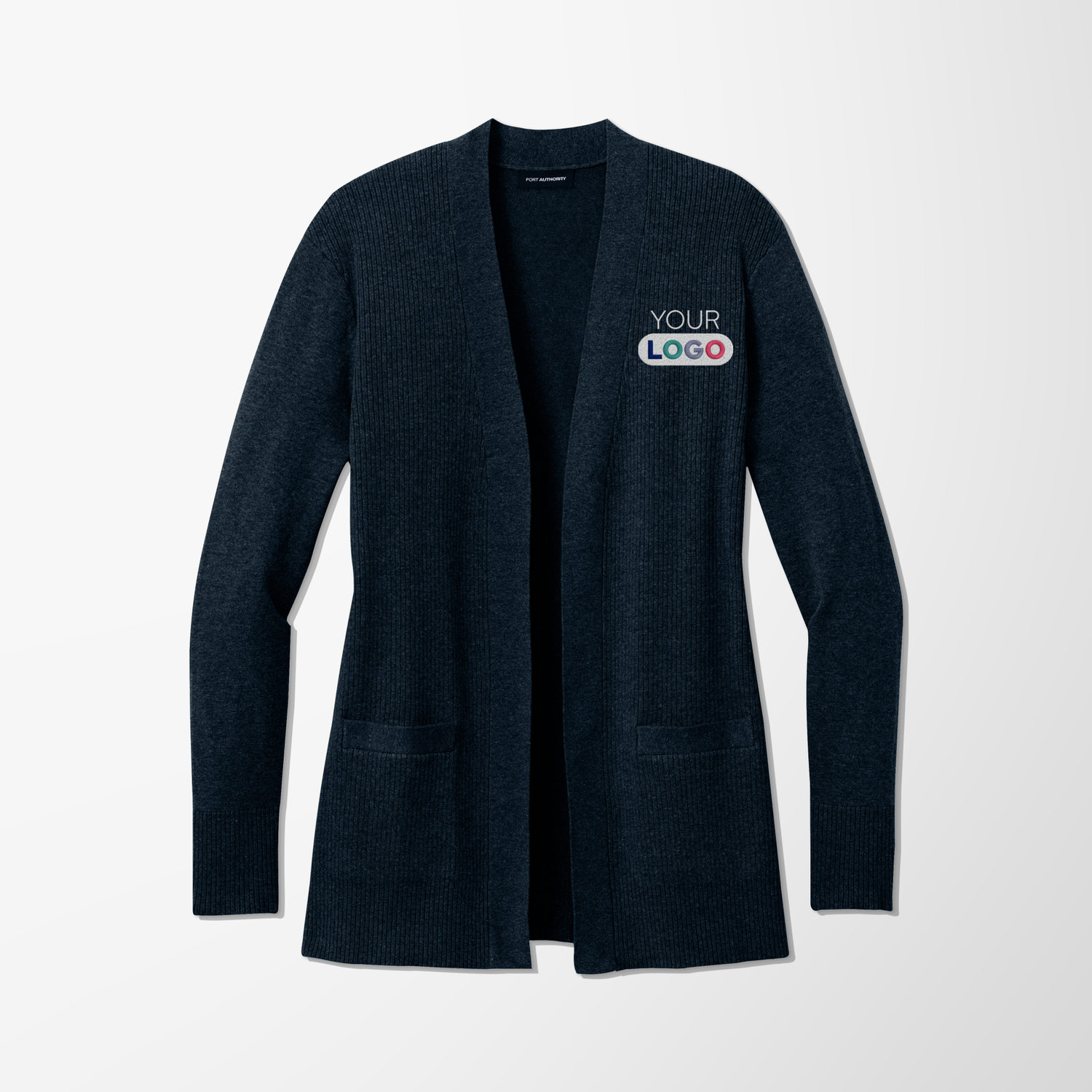 Custom Port Authority® Women’s Open-Front Easy Care Cardigan Sweater ...