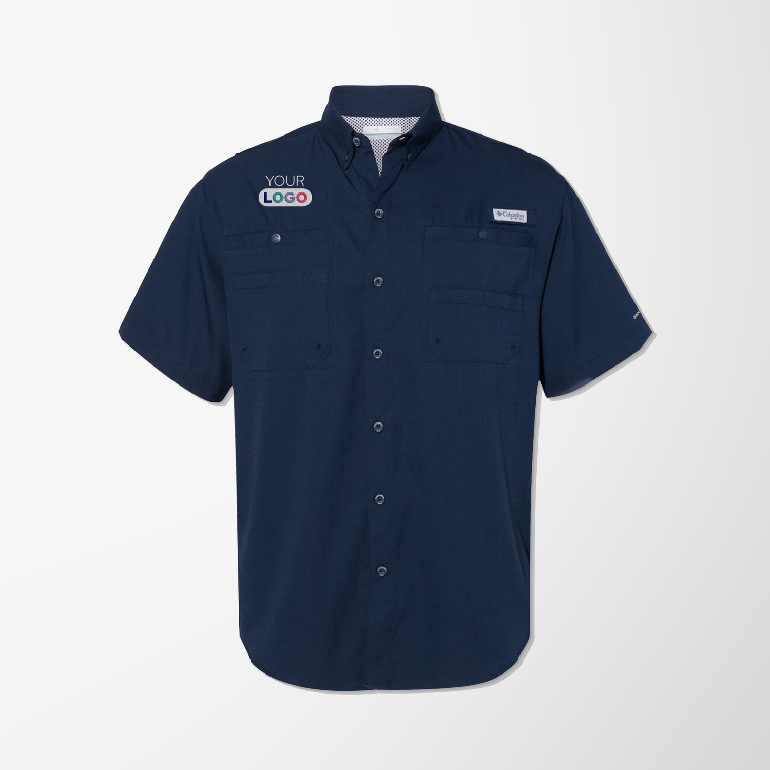 Custom Columbia® Men's Short-Sleeve PFG Tamiami™ II Shirt | Pens.com