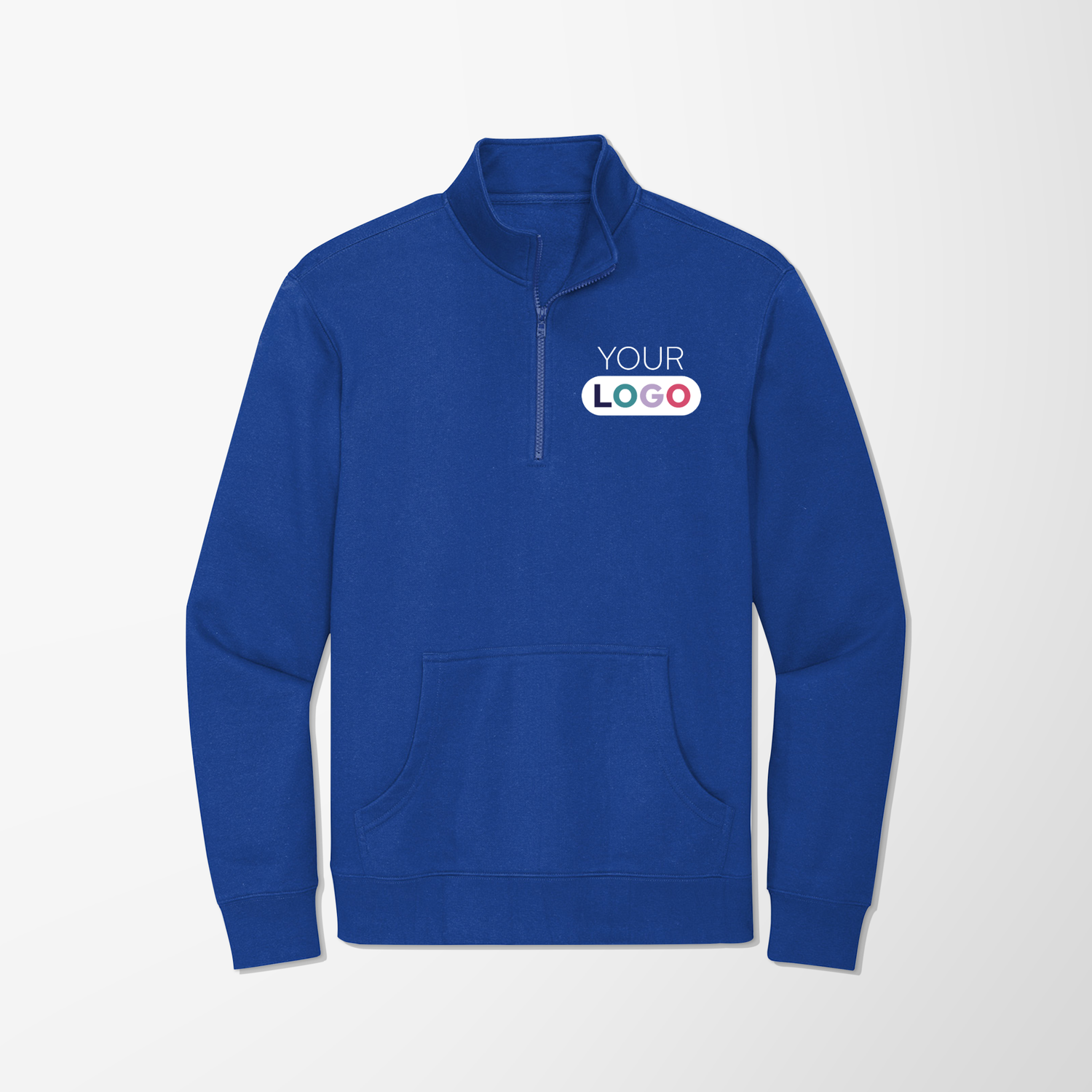 Custom District® Men's Quarter-Zip Fleece V.I.T.™ Pullover | Pens.com
