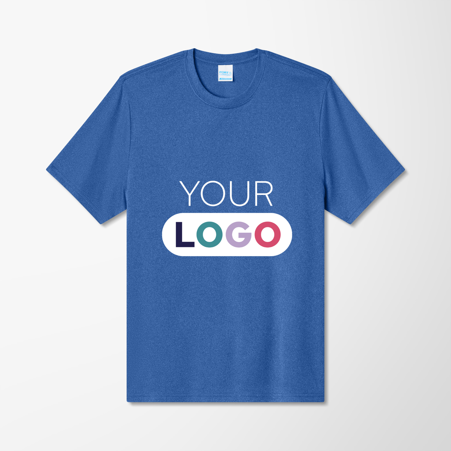 Custom Port & Co® Adult Heather Performance T-Shirt | Pens.com