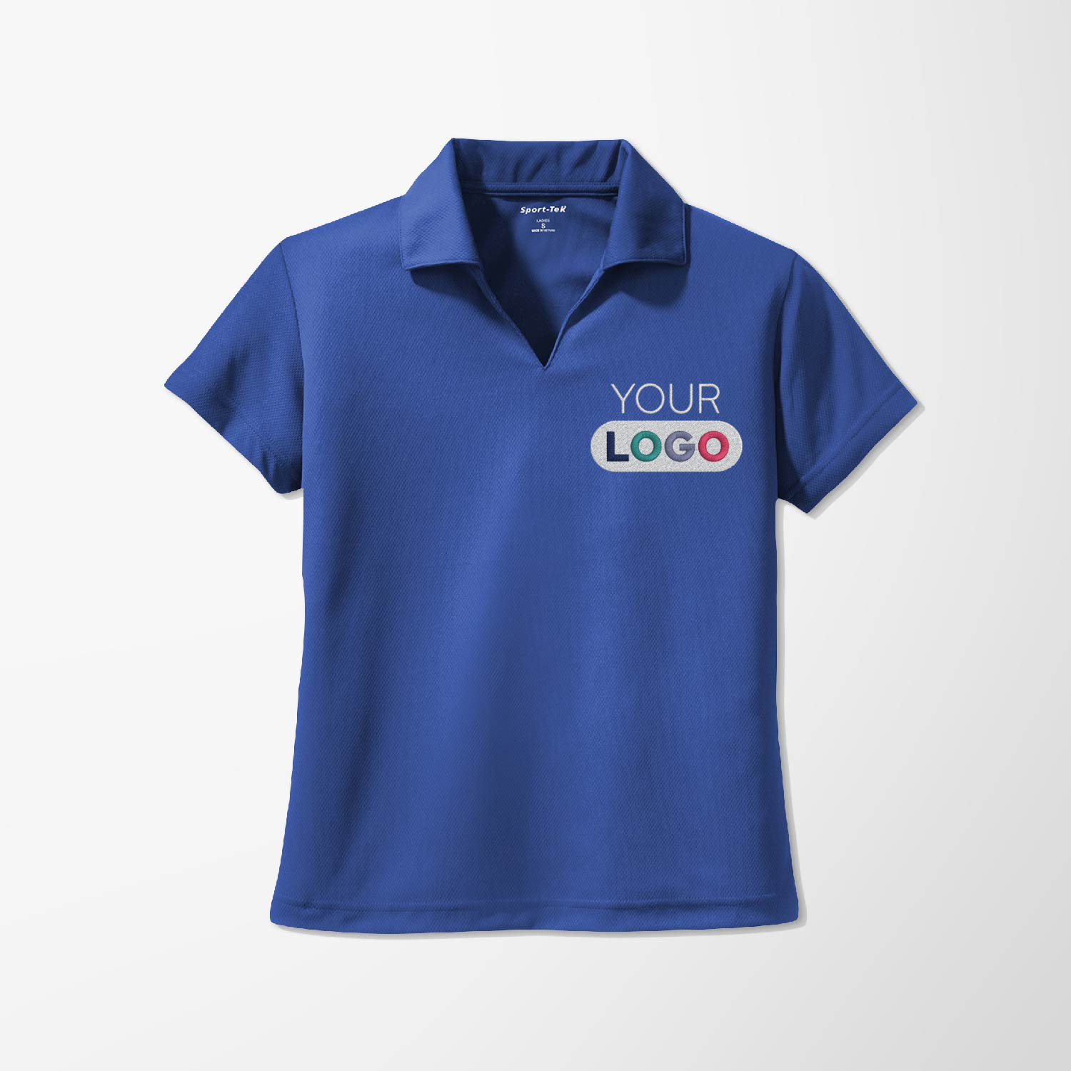 Custom Sport-Tek® Ladies Dri-Mesh® V-Neck Polo. | Pens.com