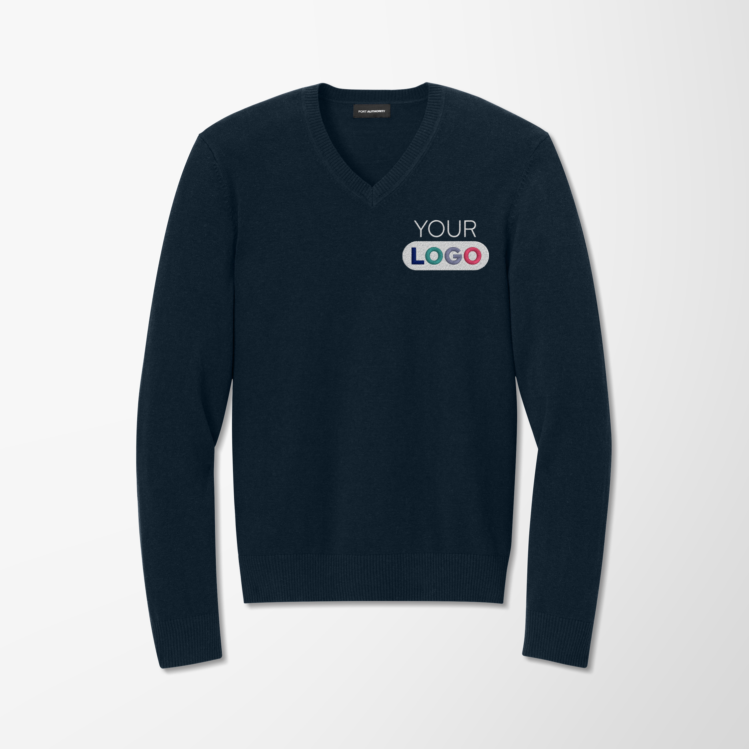 Custom Port Authority® Men's V-Neck Easy Care Sweater | Pens.com