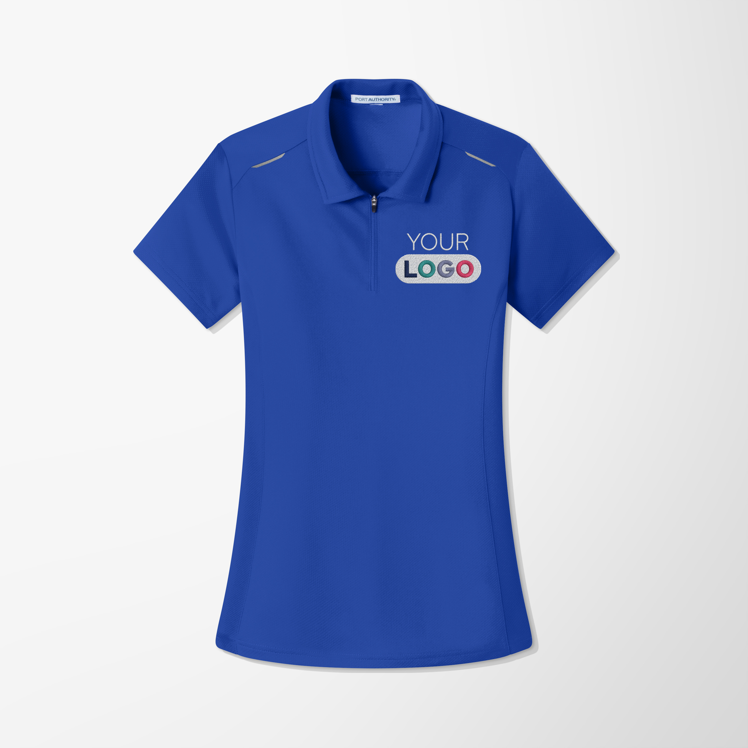 Custom Port Authority® Women's Pinpoint Mesh Polo | Pens.com