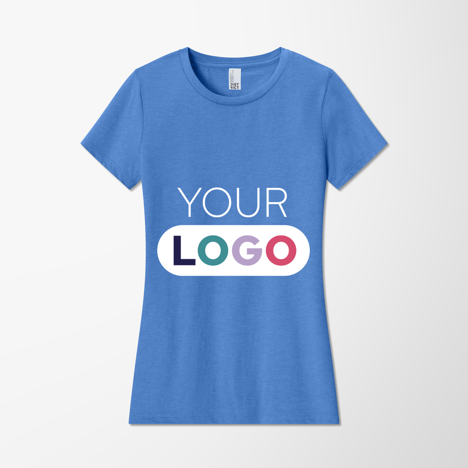 Custom District® Women’s Perfect Blend® CVC T-Shirt | Pens.com