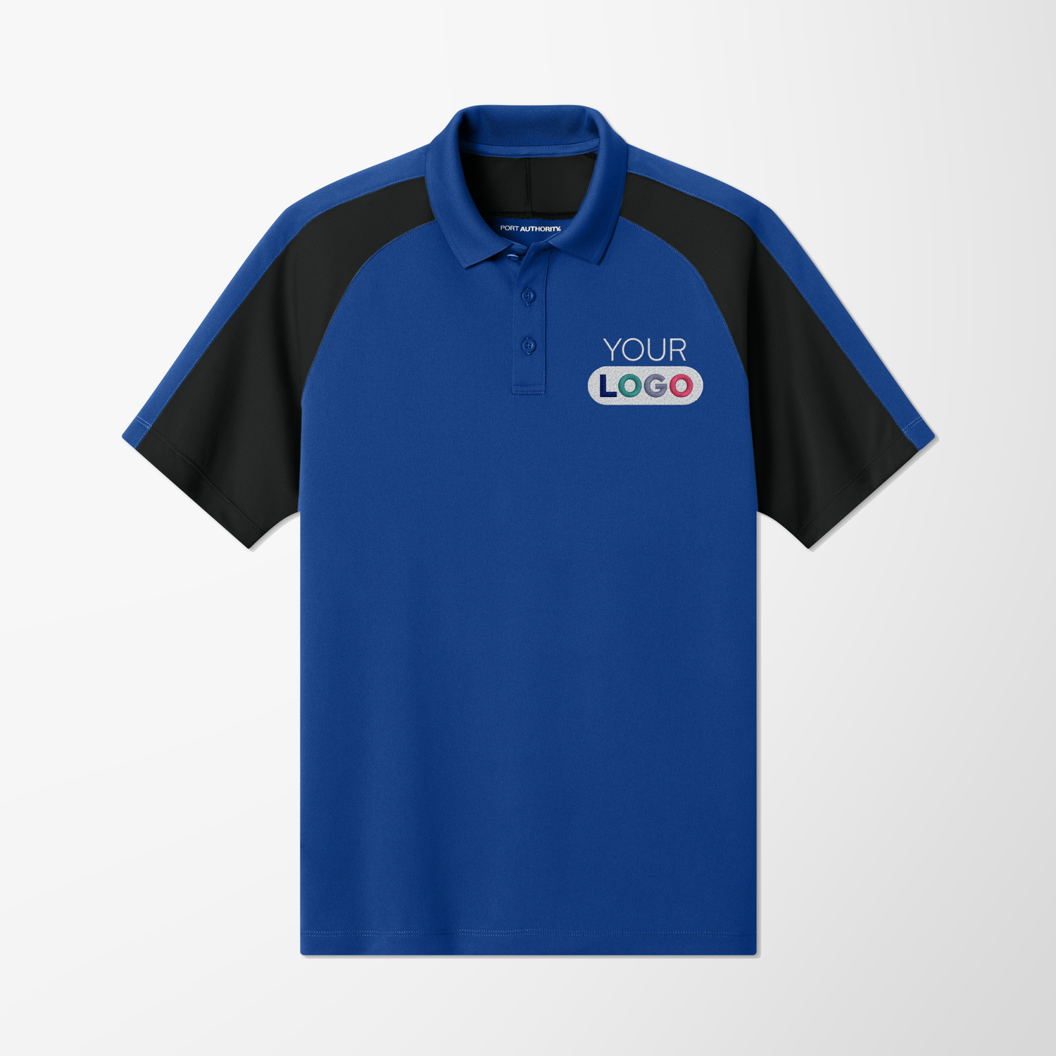 Custom Port Authority® Men's Performance Pique Colorblock Wearever Polo ...