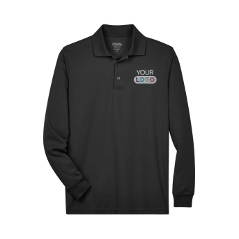 Custom Core 365™ Men's Pique Pinnacle Long-Sleeve Polo | Pens.com