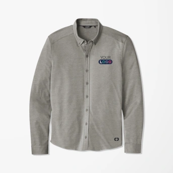 Custom OGIO® Code Stretch Long Sleeve Button-Up | Pens.com